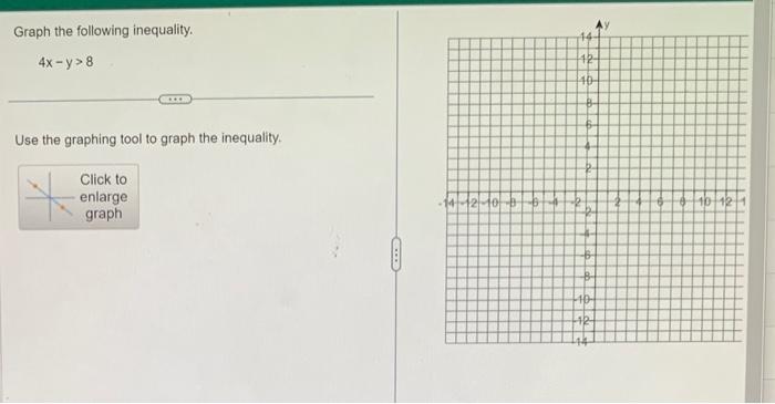 Solved Graph the following inequality. x≥−1 Use the graphing | Chegg.com