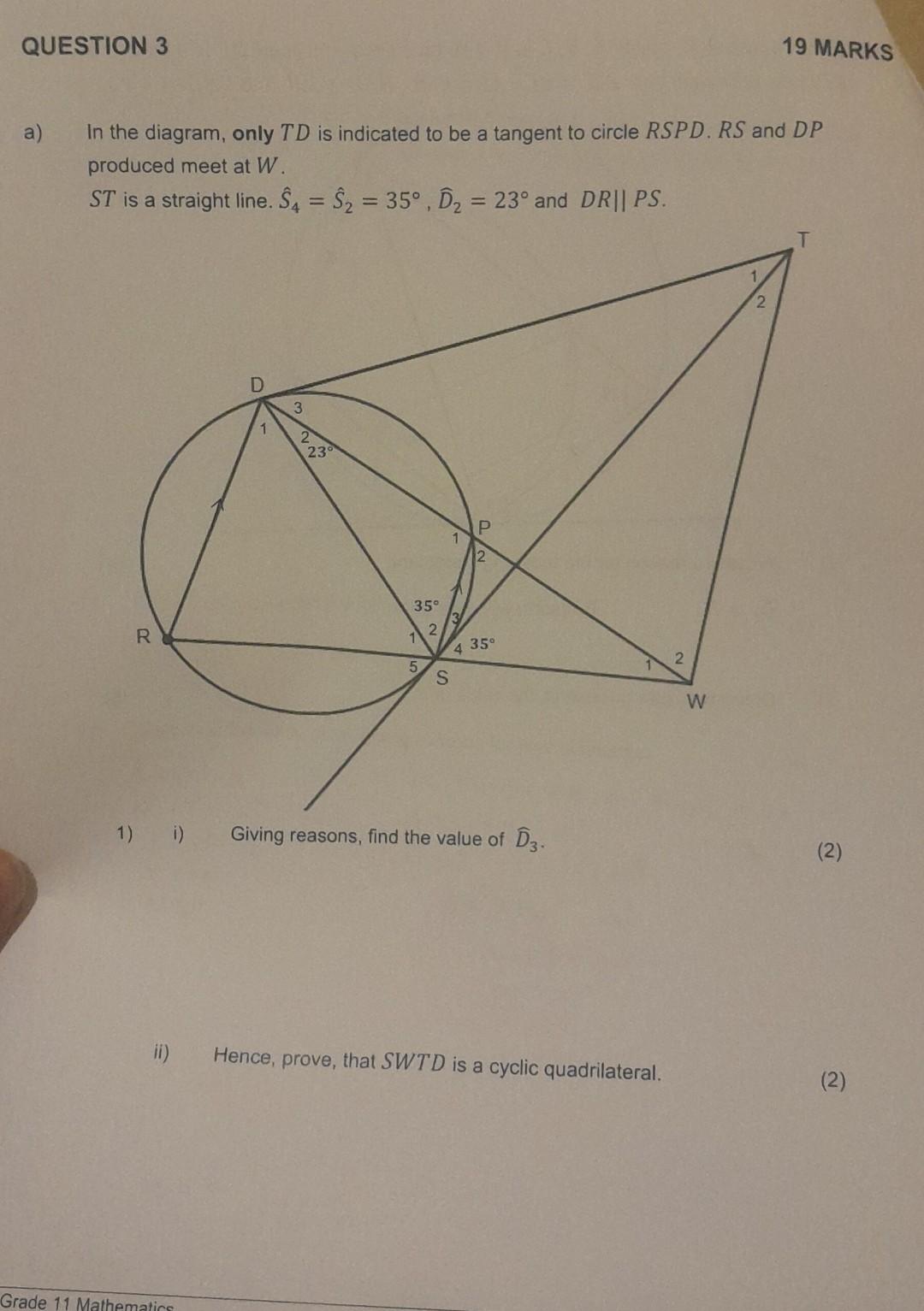 Solved ii) find the value of S^3 (2) iii) prove that TS is | Chegg.com
