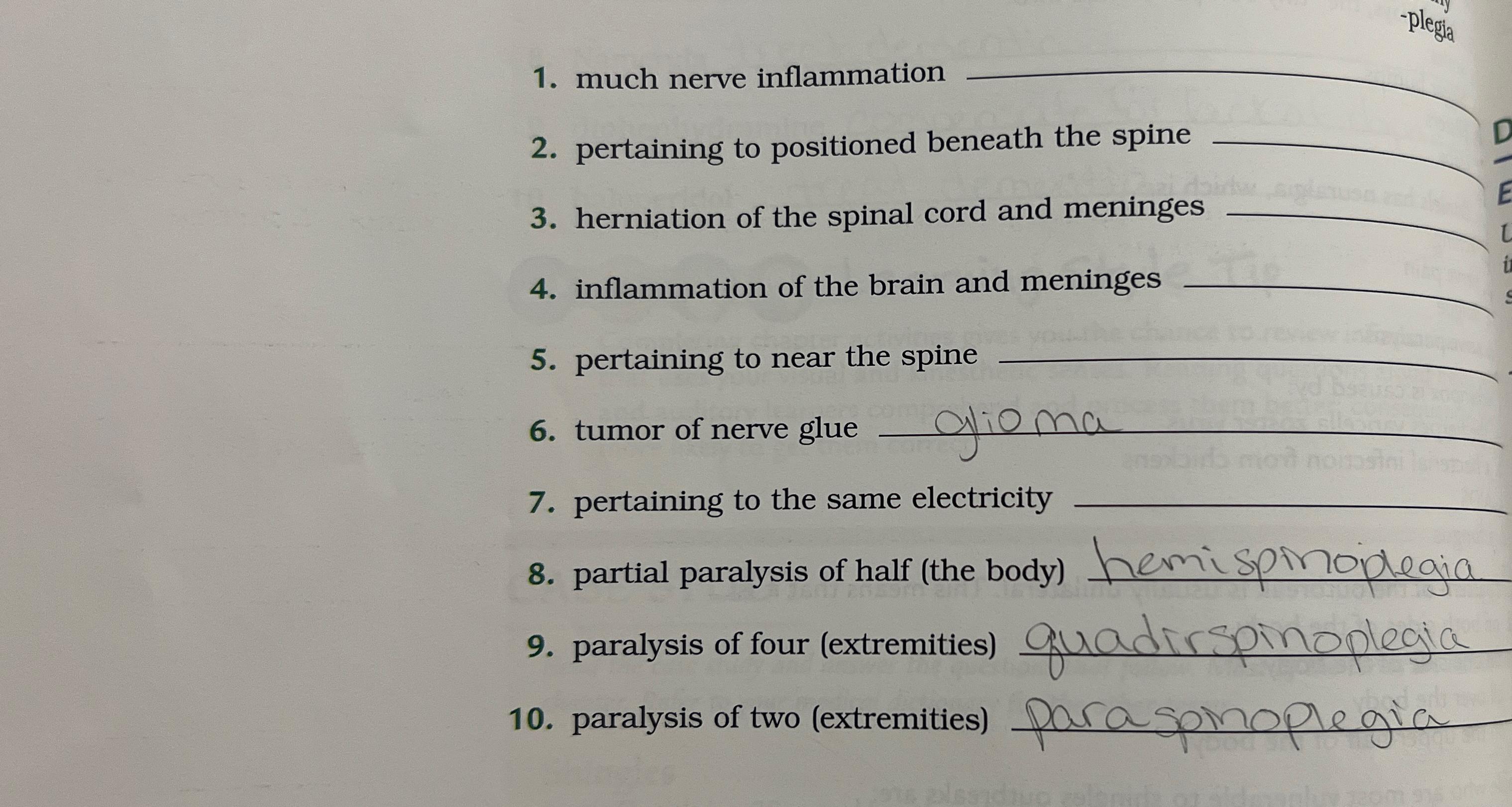 Solved much nerve inflammationpertaining to positioned | Chegg.com