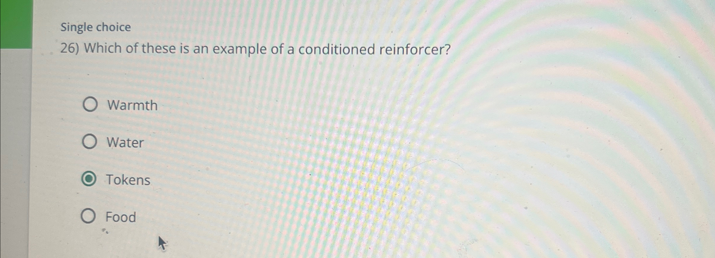 Solved Single choiceWhich of these is an example of a | Chegg.com