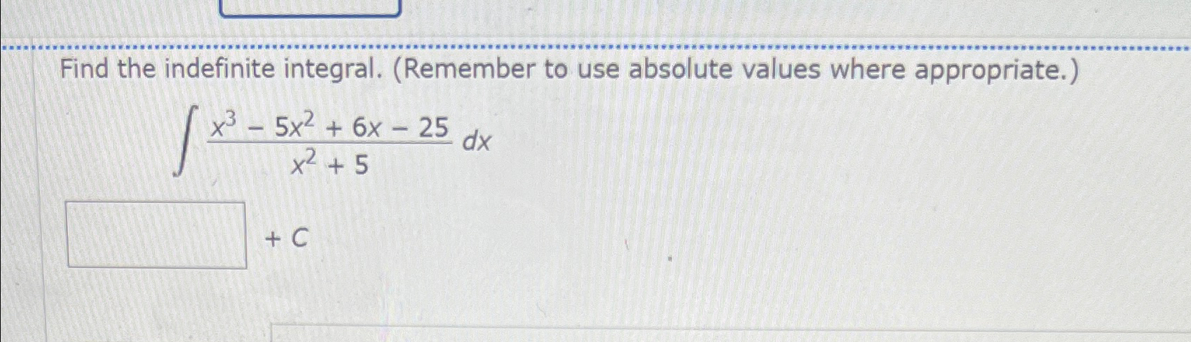 Solved Find the indefinite integral. (Remember to use | Chegg.com