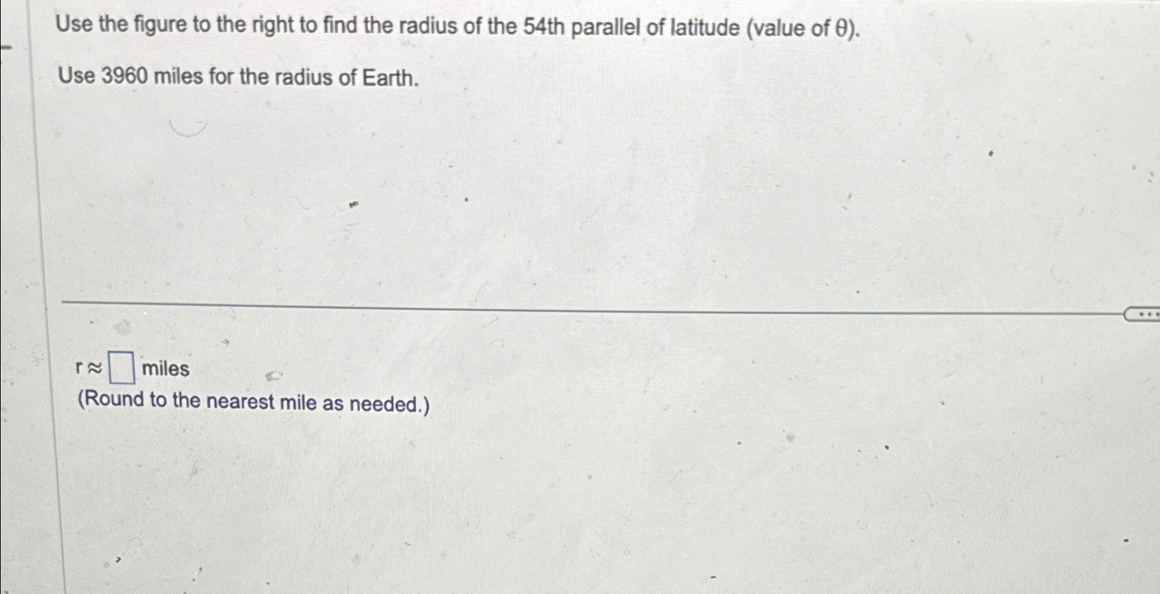 Solved Use the figure to the right to find the radius of the | Chegg.com