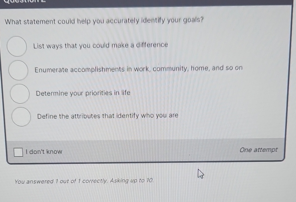 Solved What statement could help you accurately identify | Chegg.com