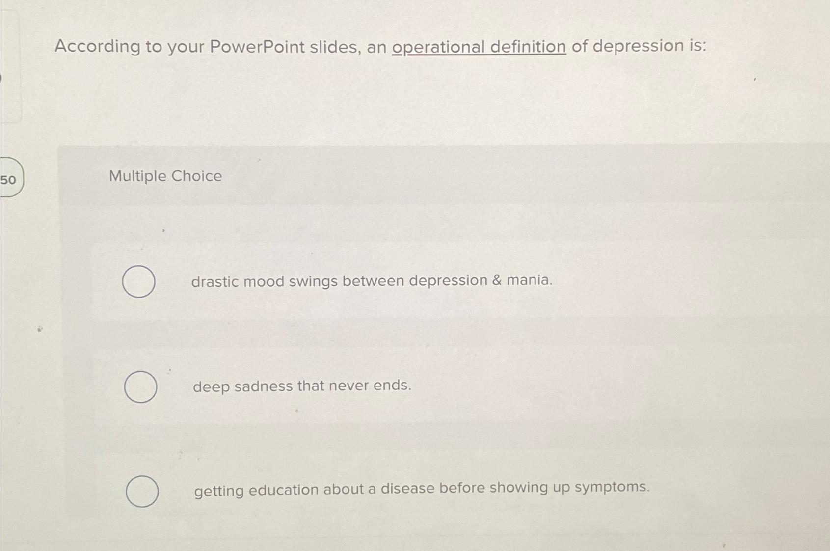 Solved According to your PowerPoint slides, an operational | Chegg.com