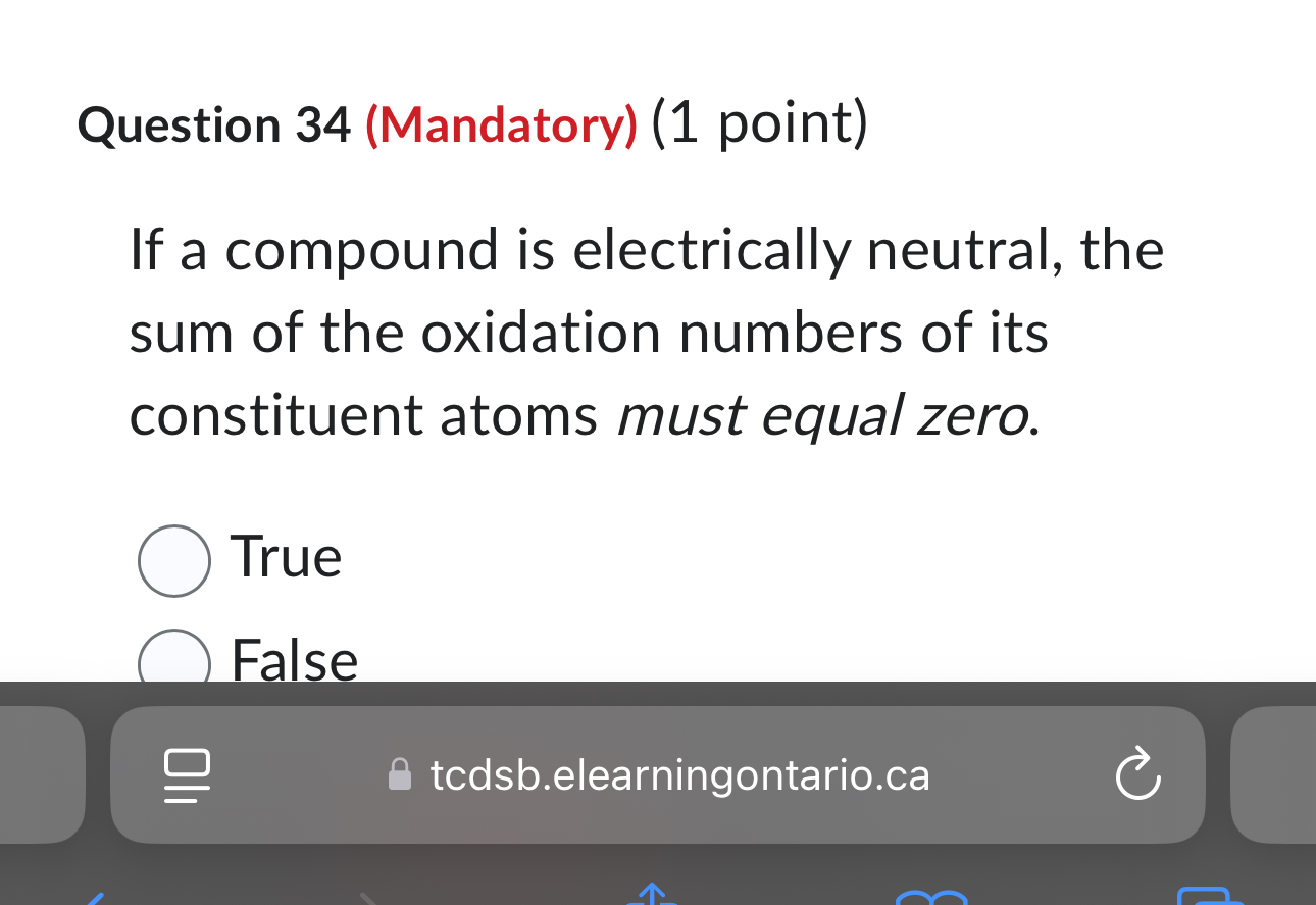Solved Question 34 (Mandatory) (1 ﻿point)If a compound is | Chegg.com