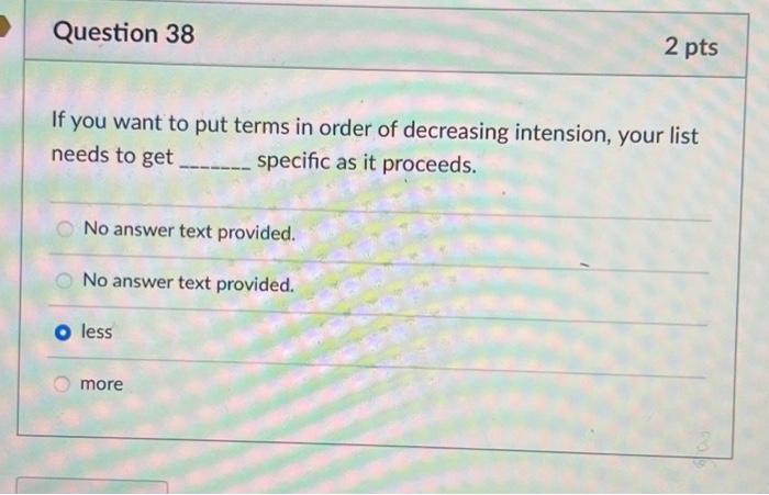 If you want to put terms in order of decreasing | Chegg.com