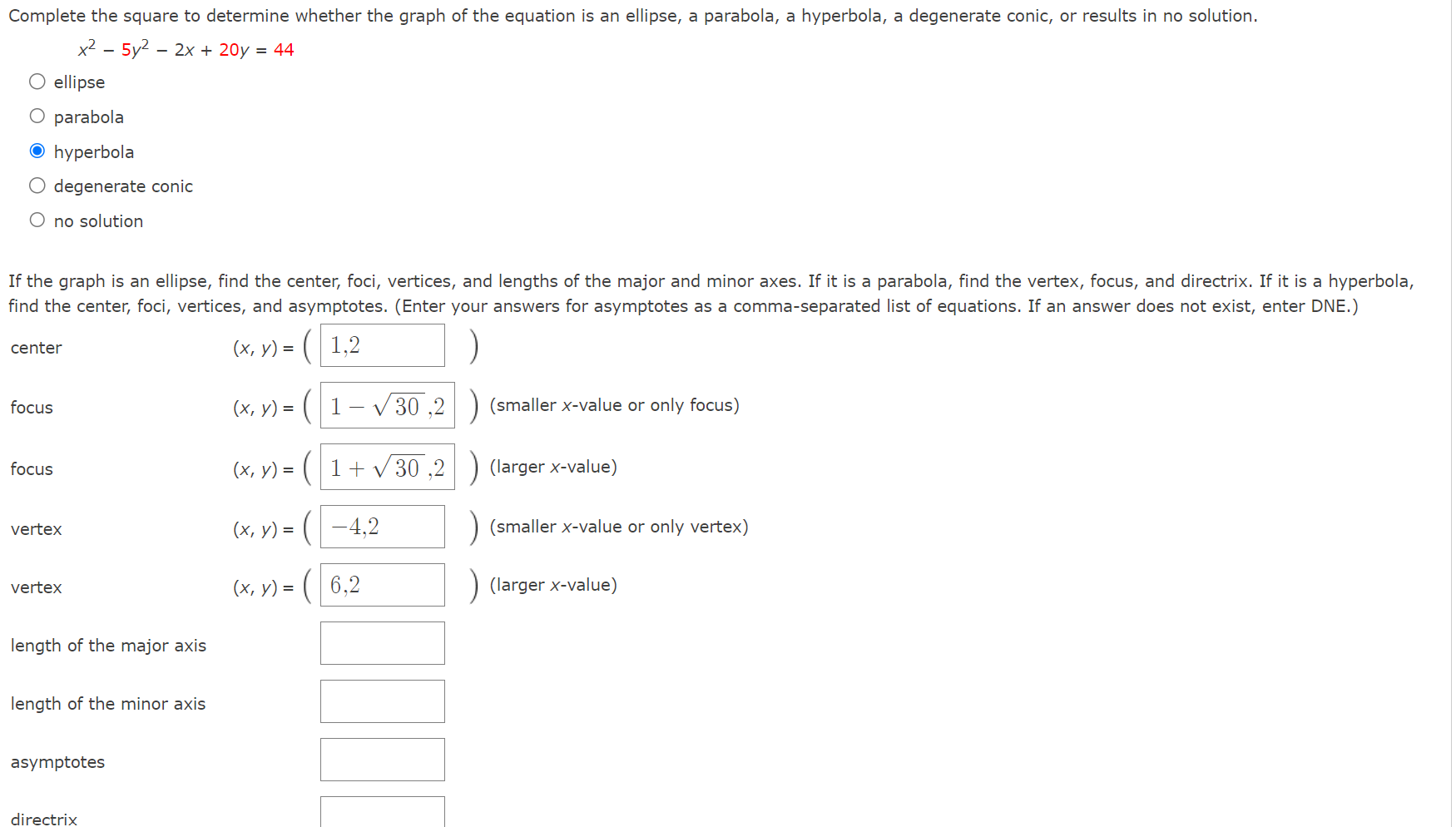 Solved Complete the square to determine whether the graph of | Chegg.com
