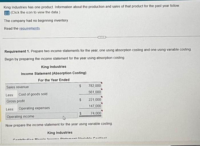 Solved Spade Industries has one product. Information about | Chegg.com