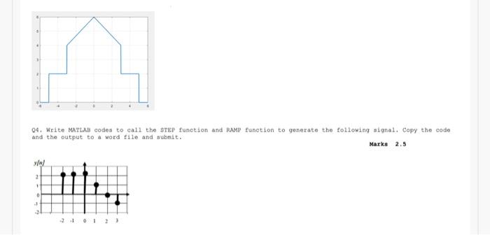 Solved Q1 Write A Matlab Function To Generate A Step
