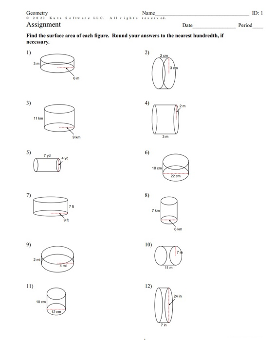 Solved ID: 1 Period Geometry Name 0 20 20 Kuta Software LLC | Chegg.com
