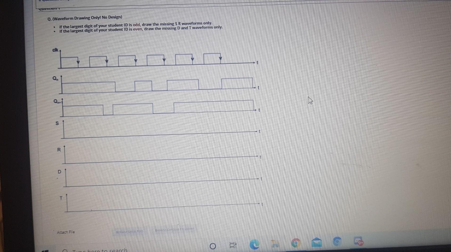 Solved WESLUTET Q. (Waveform Drawing Only! No Design) if the | Chegg.com