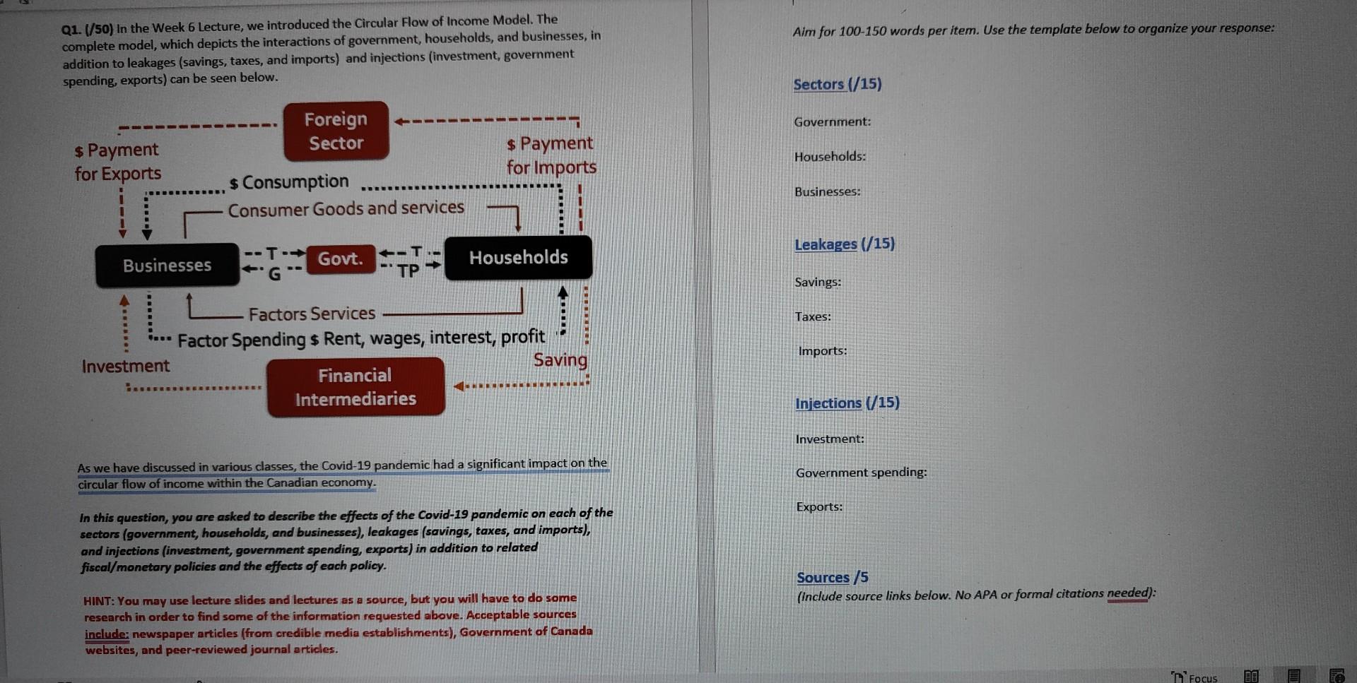 Solved Q1. (/50) In the Week 6 Lecture, we introduced the | Chegg.com