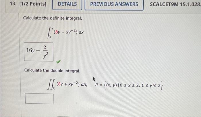 Solved Calculate the definite integral. | Chegg.com