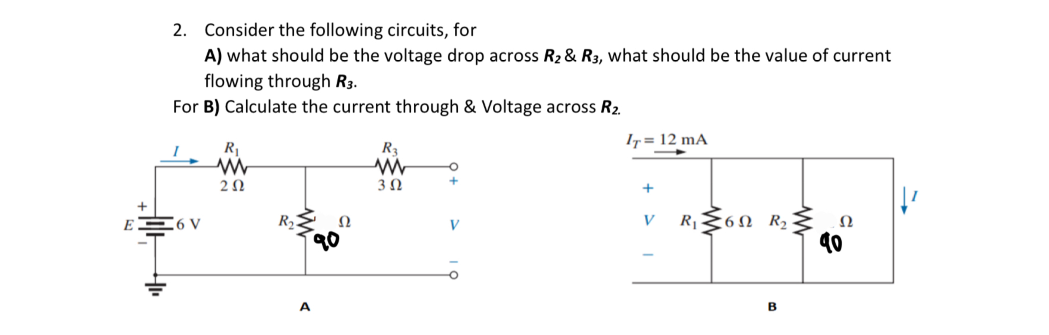 Solved Consider the following circuits, forA) ﻿what should | Chegg.com