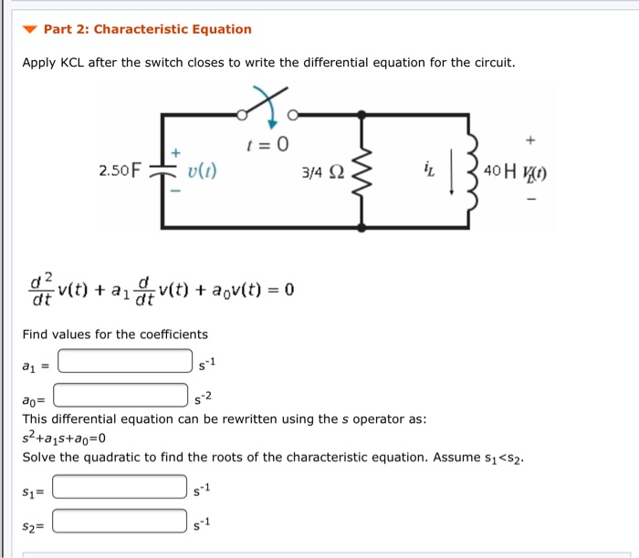 Solved Problem 9.4-2 (Multistep) Part 1: Initial conditions | Chegg.com