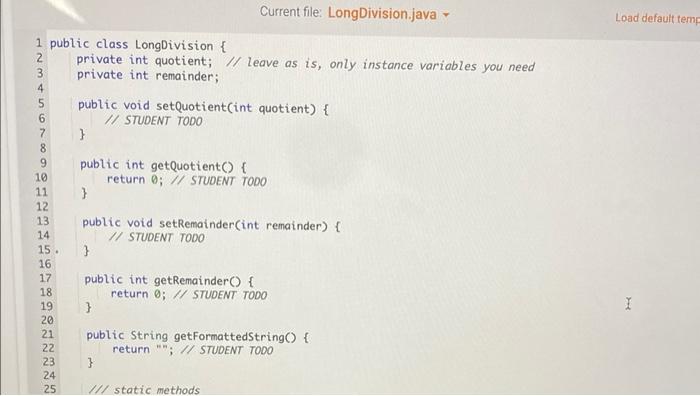 Solved Class and Methods You will notice for this exam, | Chegg.com