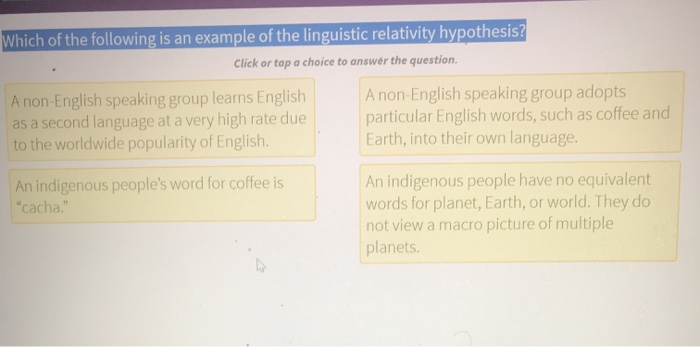 Solved Which of the following is an example of the | Chegg.com