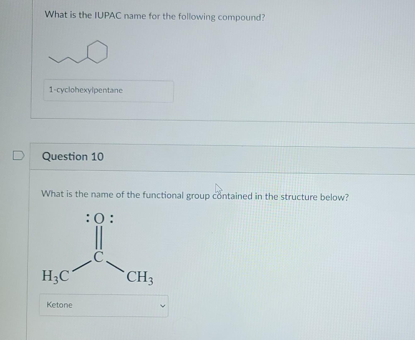 Solved What is the IUPAC name for the following compound? | Chegg.com