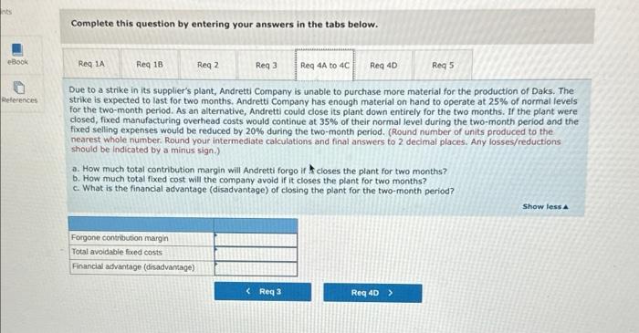 Solved Problem 11-18 Relevant Cost Analysis in a Variety of | Chegg.com