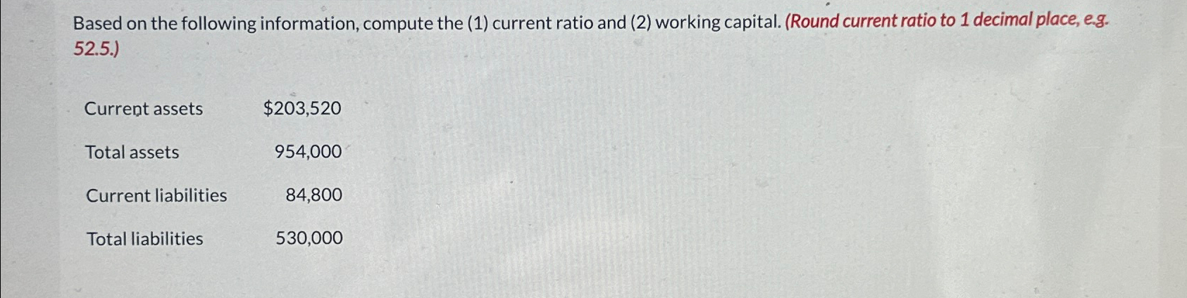 Solved Based on the following information, compute the (1) | Chegg.com