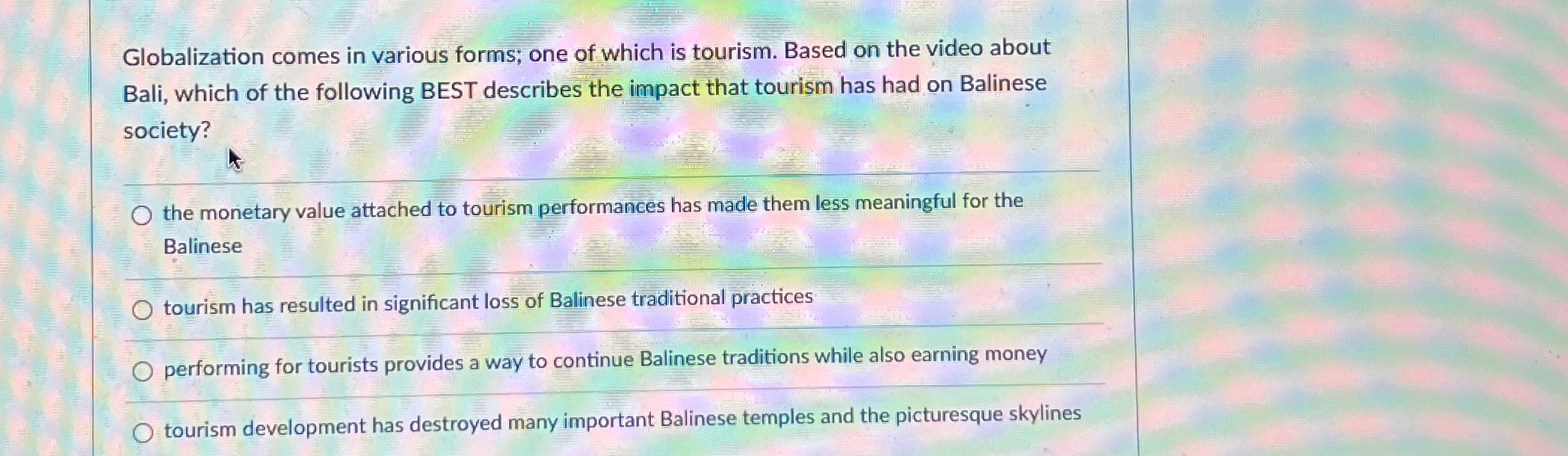 Solved Globalization comes in various forms; one of which is | Chegg.com