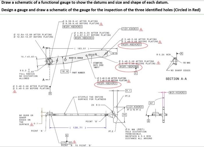 Solved Draw a schematic of a functional gauge to show the | Chegg.com