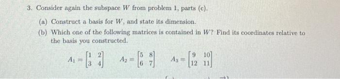 Solved In each part, determine whether W is a subspace of V. | Chegg.com