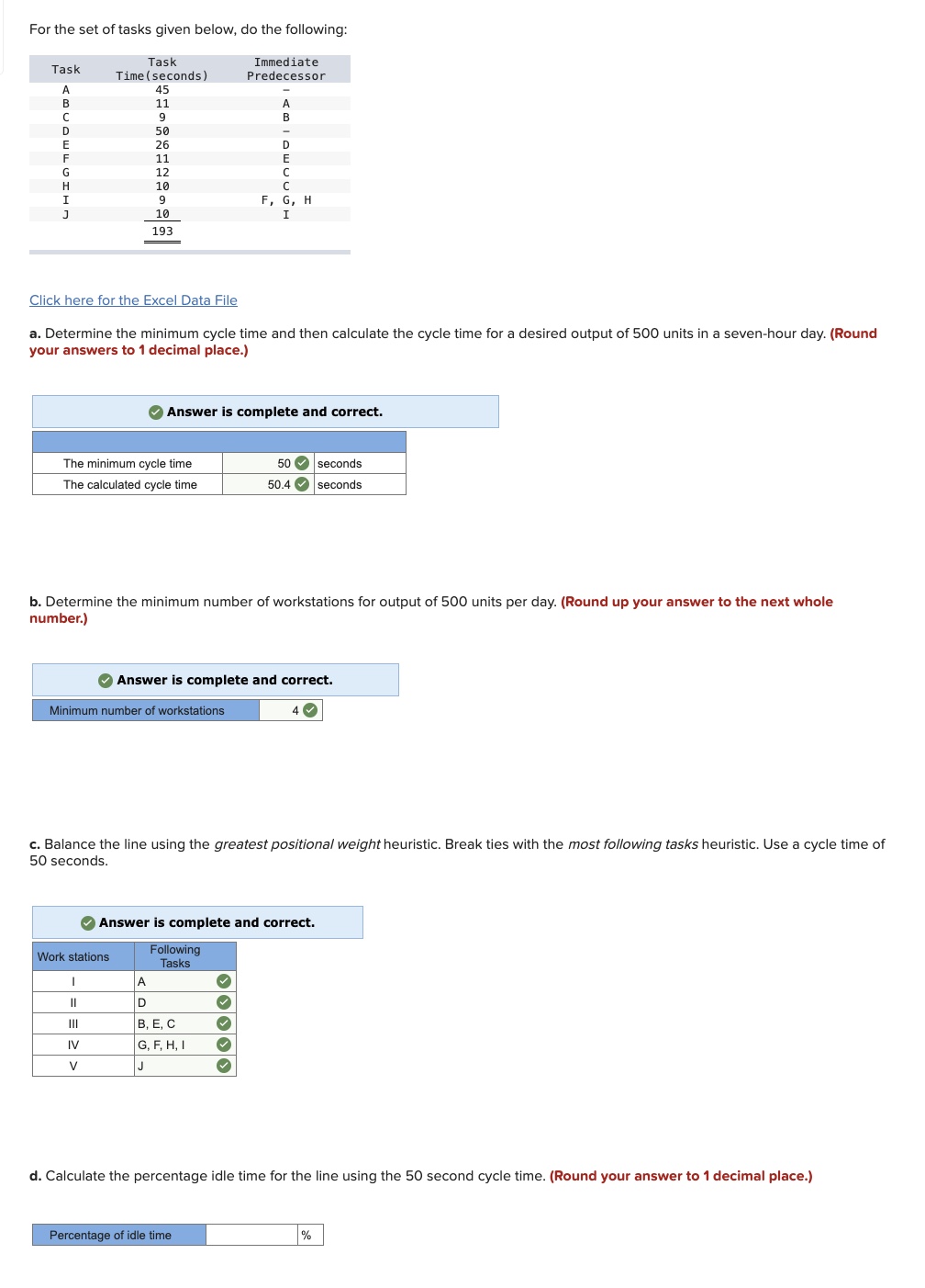 Solved For the set of tasks given below, do the | Chegg.com