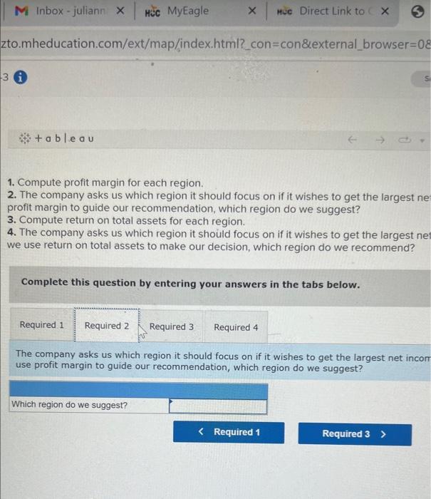 Solved Tableau DA 13-3: Mini-Case, Computing ratios and | Chegg.com