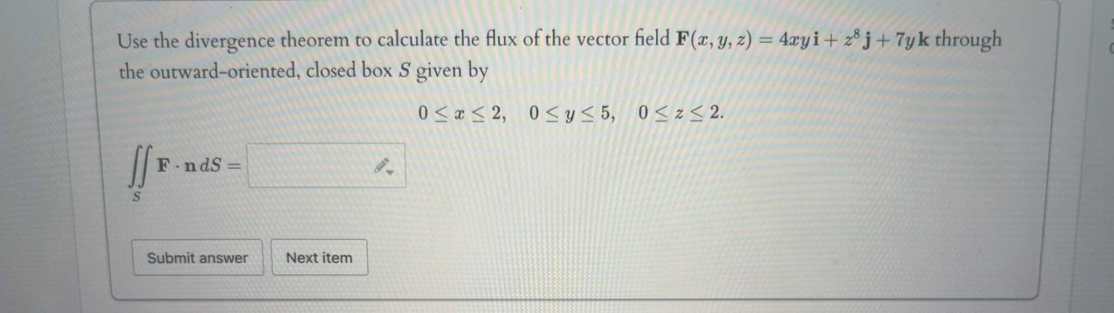 Solved Use the divergence theorem to calculate the flux of | Chegg.com