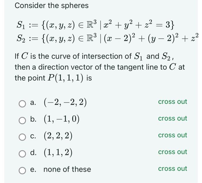 Solved Consider the spheres | Chegg.com