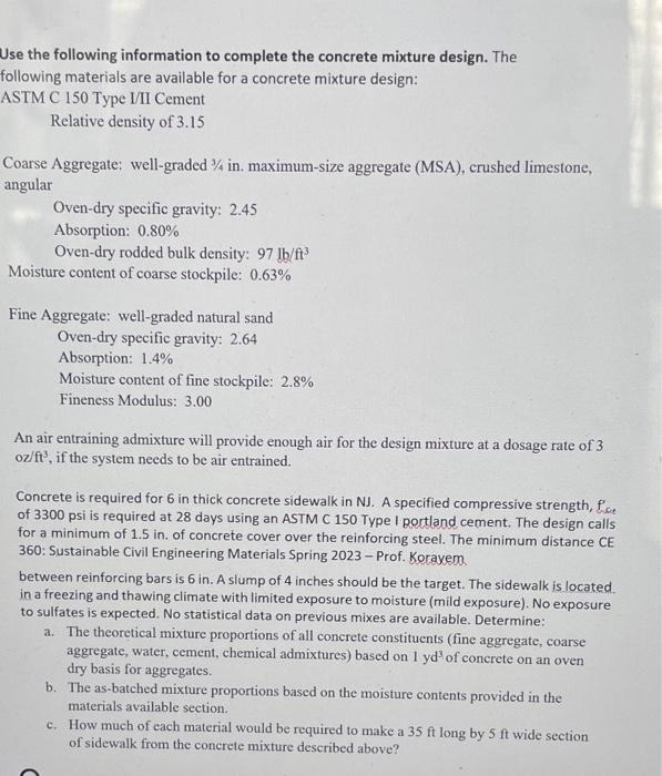 Solved Use the following information to complete the | Chegg.com