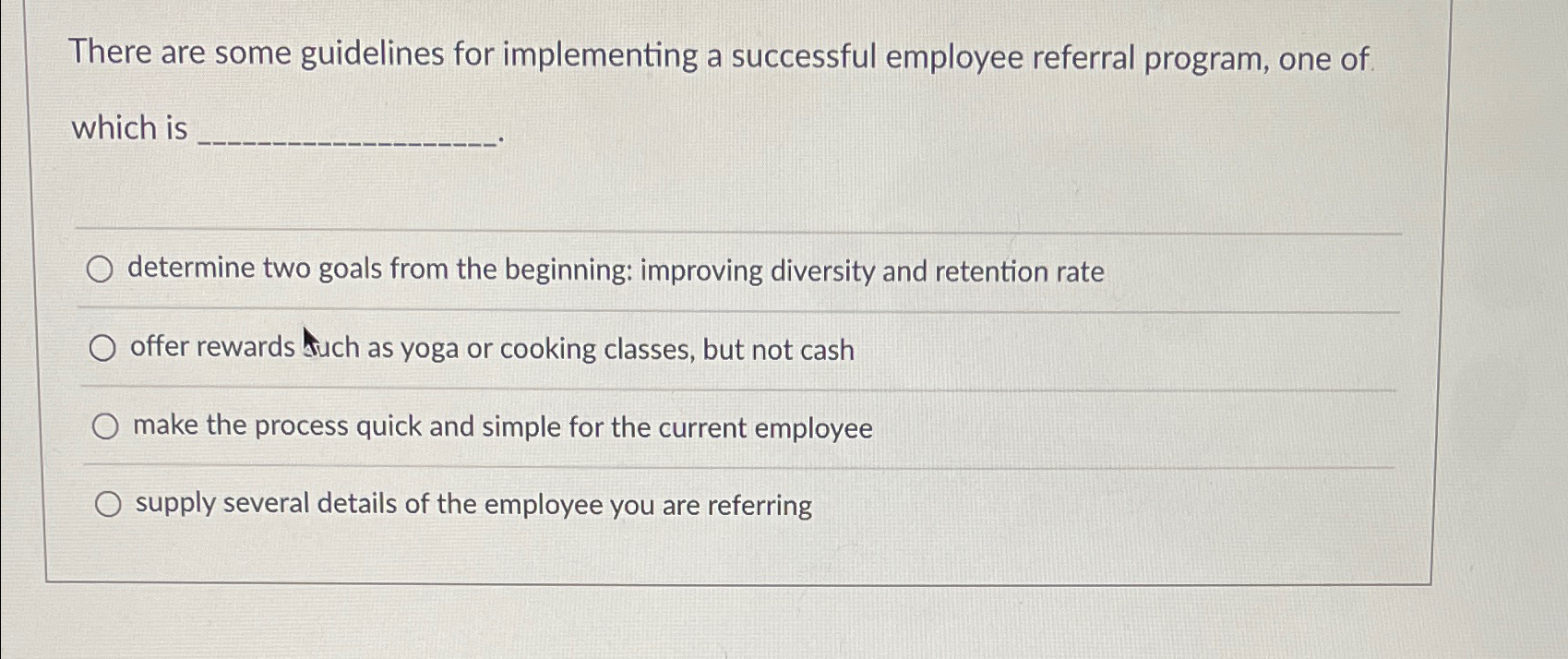 Solved There are some guidelines for implementing a | Chegg.com