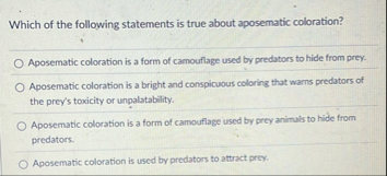 Solved Which of the following statements is true about | Chegg.com