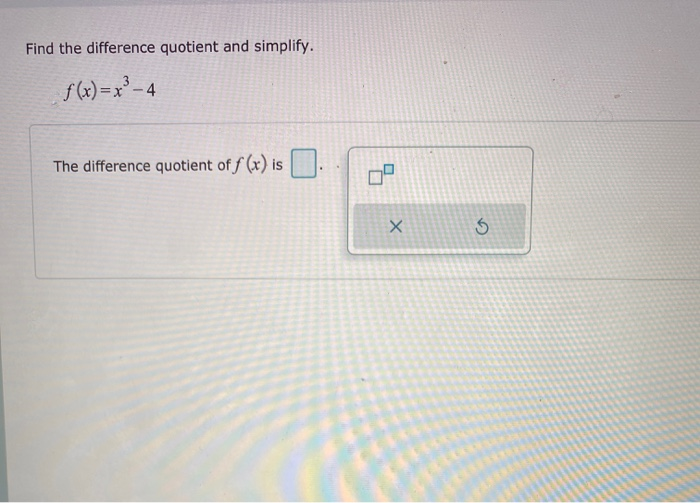 Solved Find the difference quotient and simplify. f(x) = x ² | Chegg.com