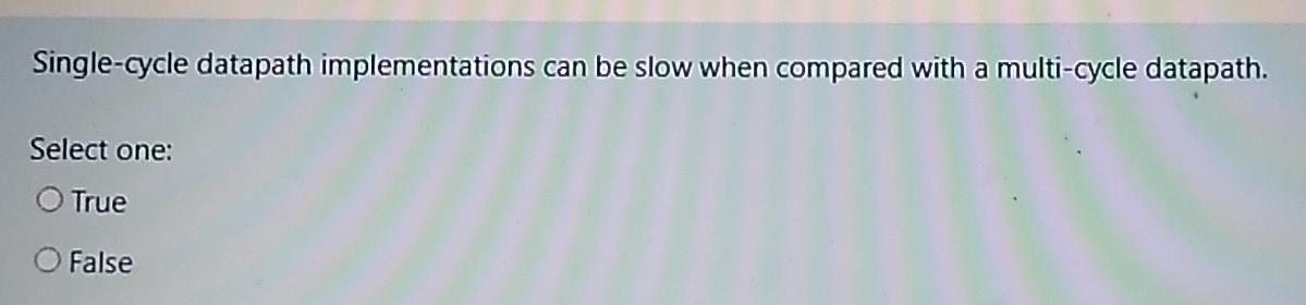 Solved Single-cycle datapath implementations can be slow | Chegg.com