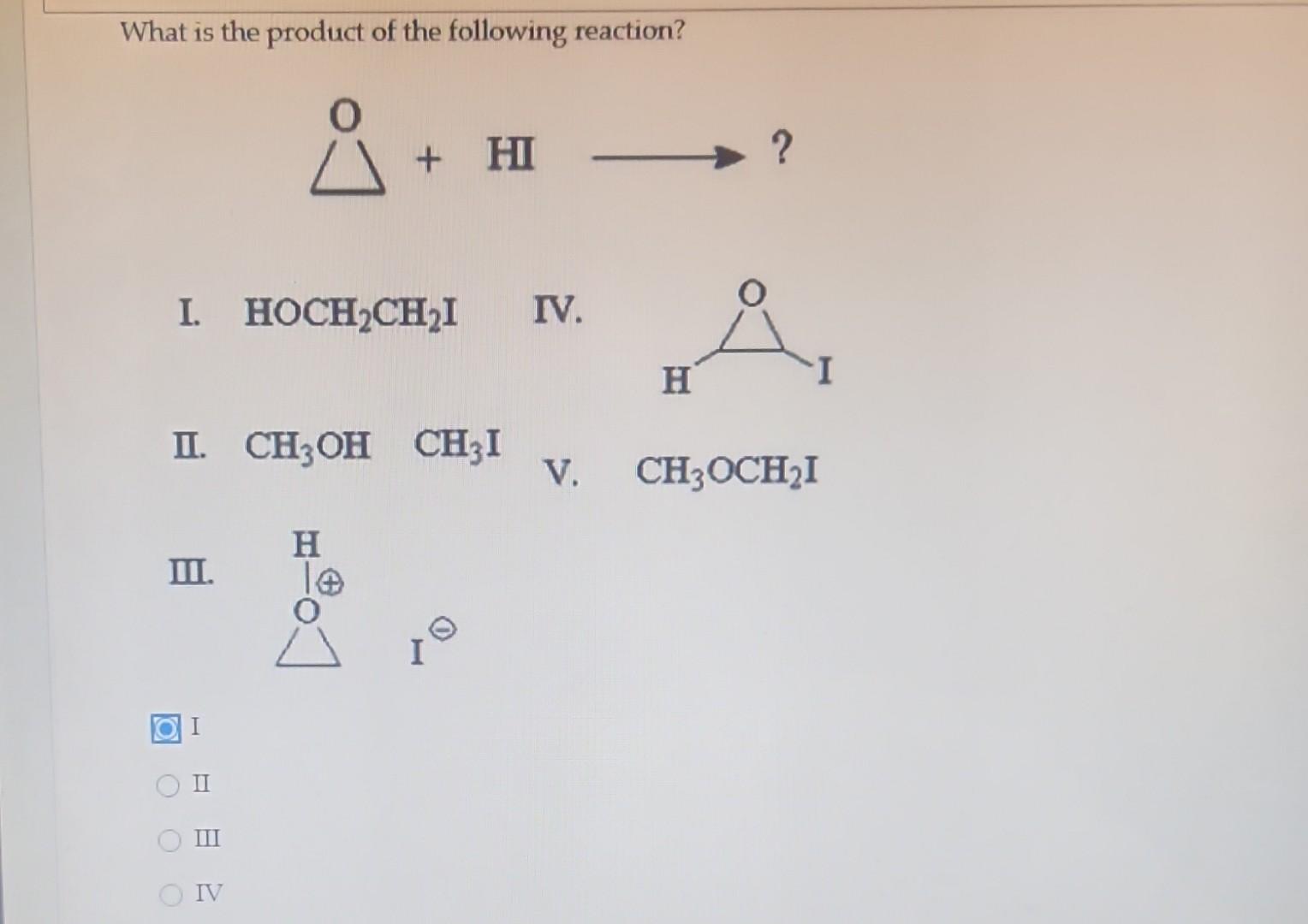 Solved What is the product of the following reaction? DO+HI | Chegg.com