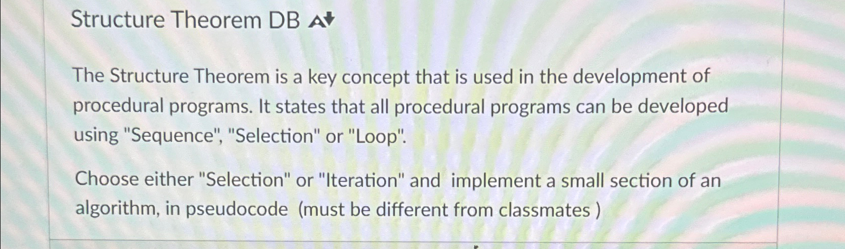 Solved The Structure Theorem is a key concept that is used | Chegg.com