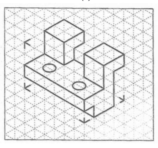 Solved Complete the required three principal views of part | Chegg.com