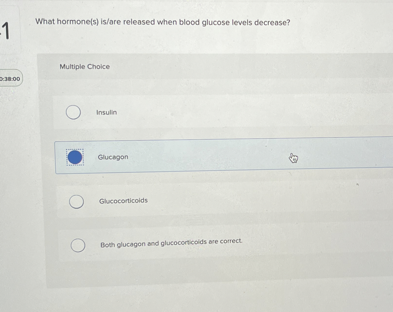 Solved 1What hormone(s) ﻿is/are released when blood glucose | Chegg.com