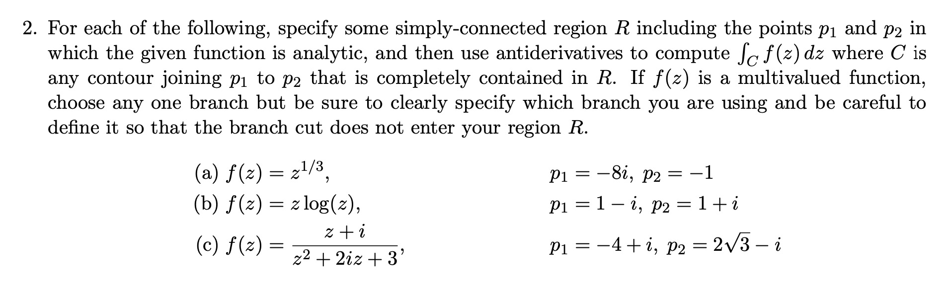 Solved For each of the following, specify some | Chegg.com