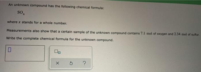 Solved An unknown compound has the following chemical | Chegg.com