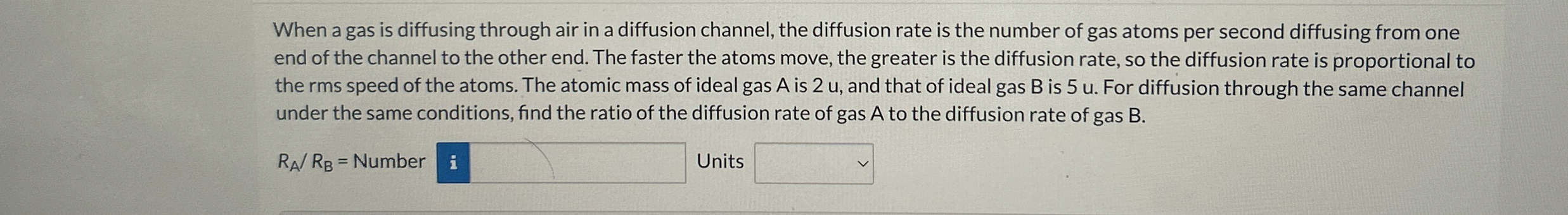 Solved When a gas is diffusing through air in a diffusion | Chegg.com