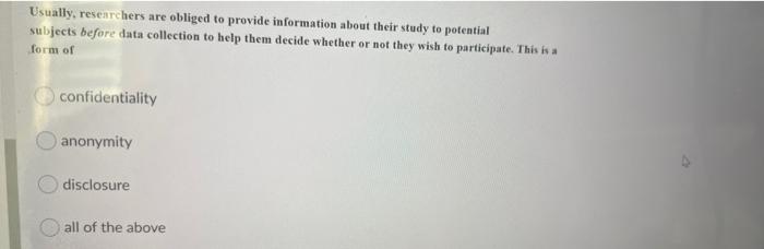 Solved HREC approval processes generally require completing | Chegg.com