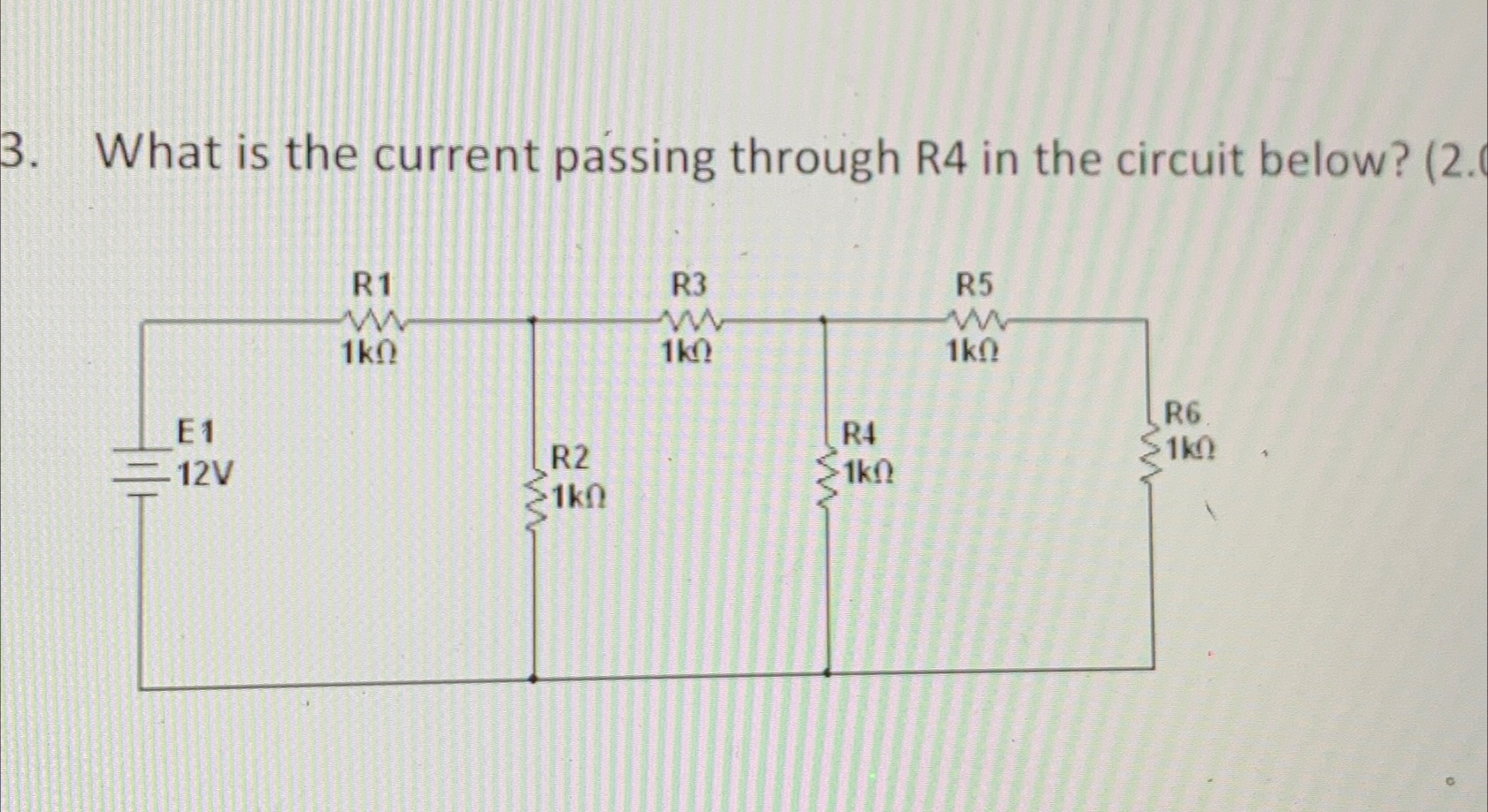 Solved What is the current passing through R4 ﻿in the | Chegg.com