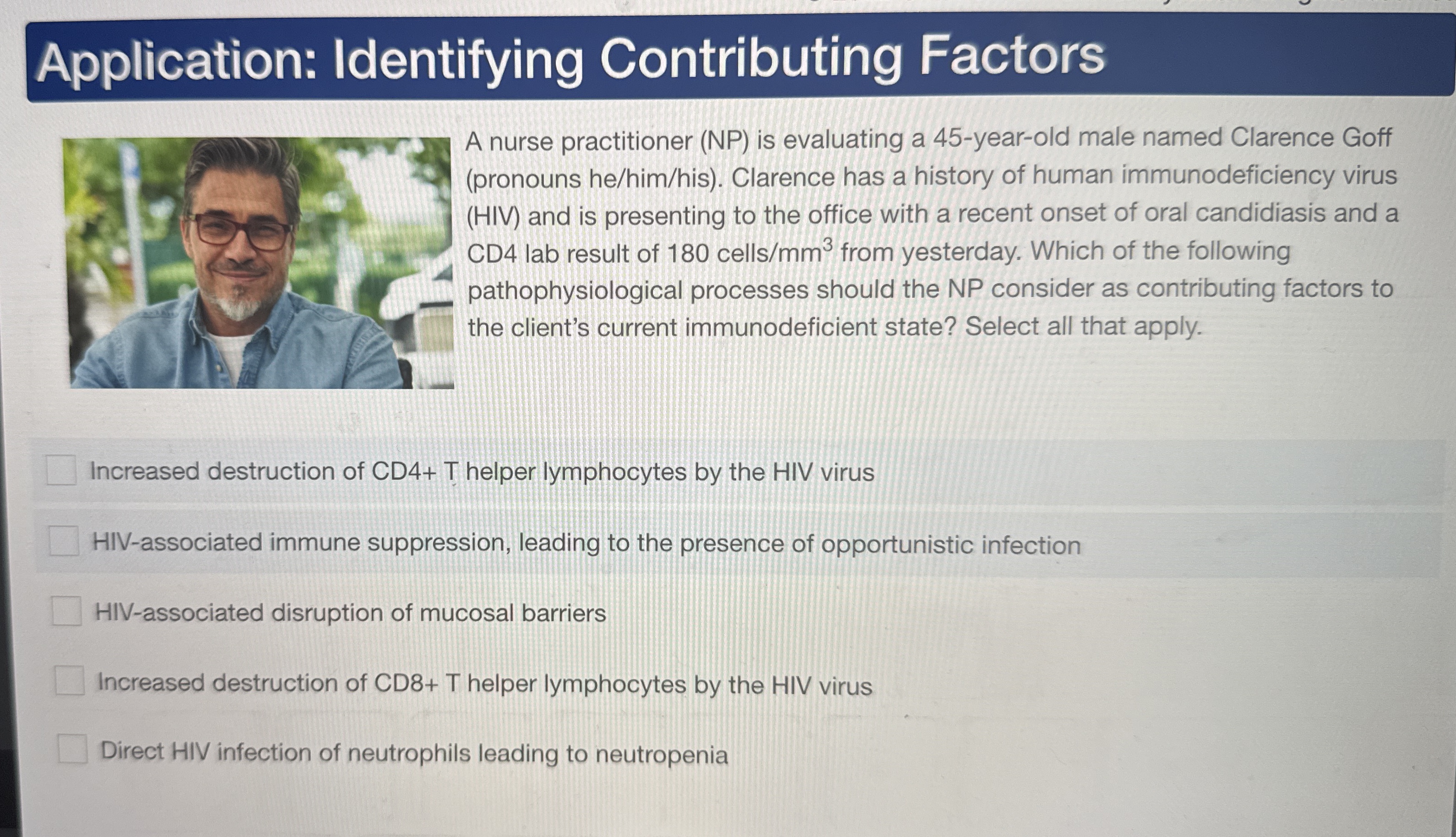 Solved Application: Identifying Contributing FactorsA nurse | Chegg.com