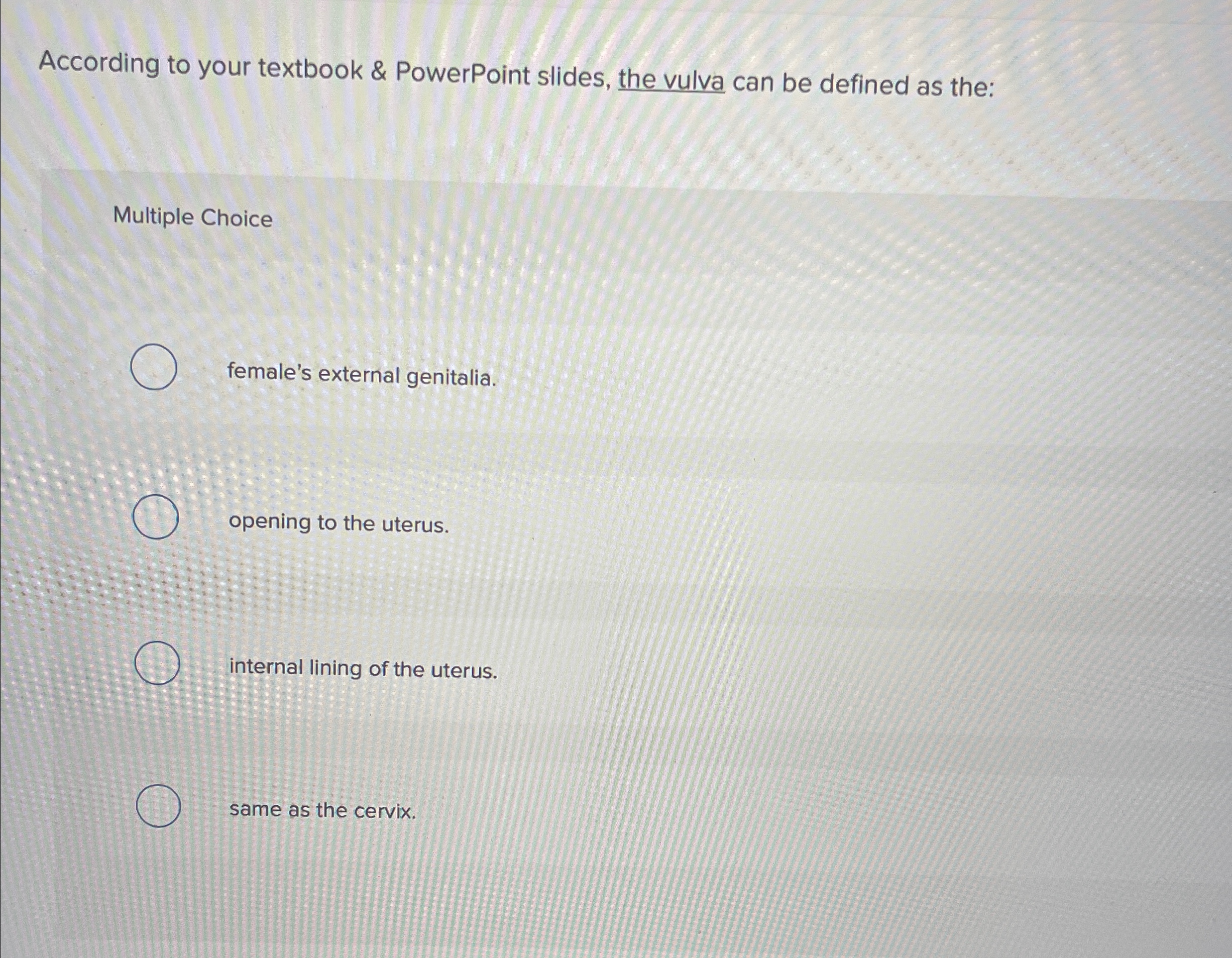 Solved According to your textbook & PowerPoint slides, the | Chegg.com