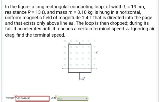 Solved In the figure, a long rectangular conducting loop, of | Chegg.com