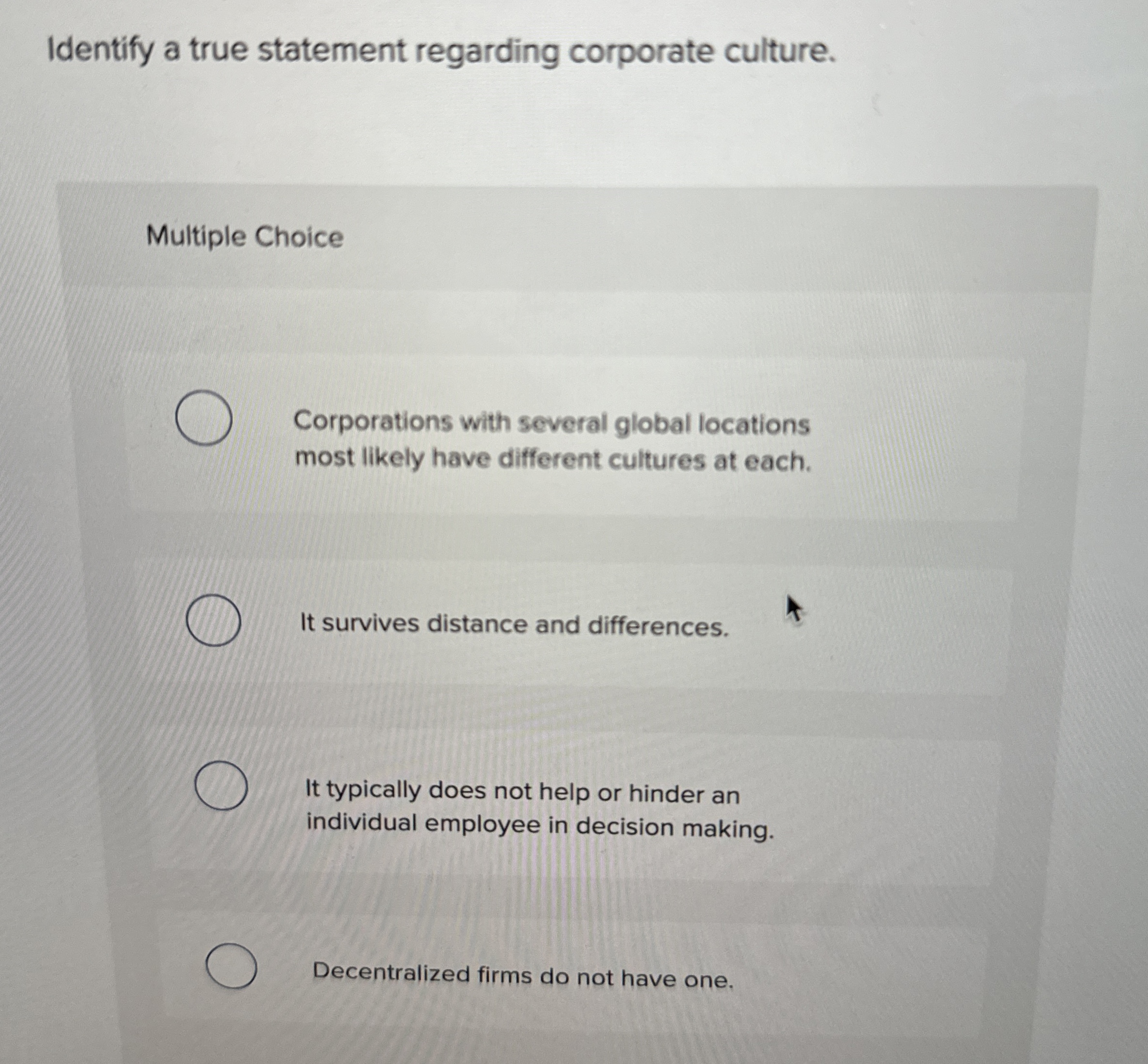 Solved Identify a true statement regarding corporate | Chegg.com