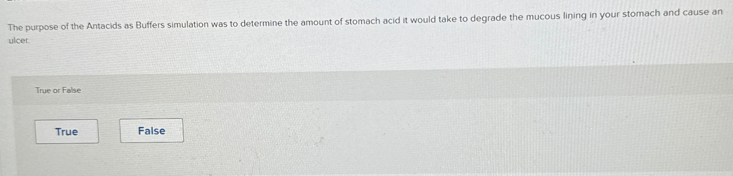 Solved The purpose of the Antacids as Buffers simulation was | Chegg.com